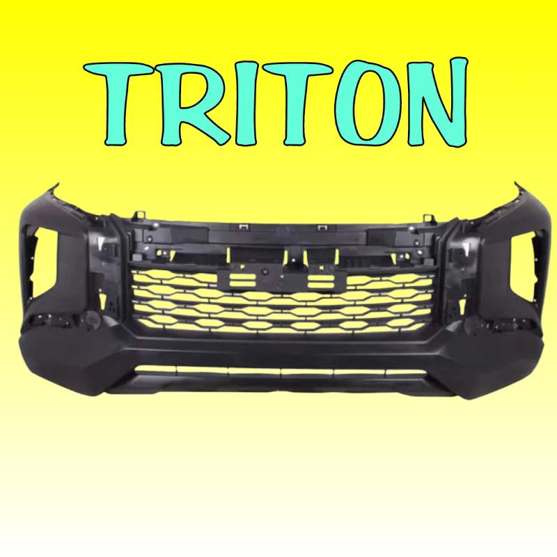 Jual bumper strada triton 2019 2020 2021 2022 2023 bemper depan double ...