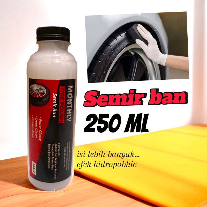 Jual Pengkilap Ban Motor Mobil isi 250 ml Semir Ban Efek Daun talas ...