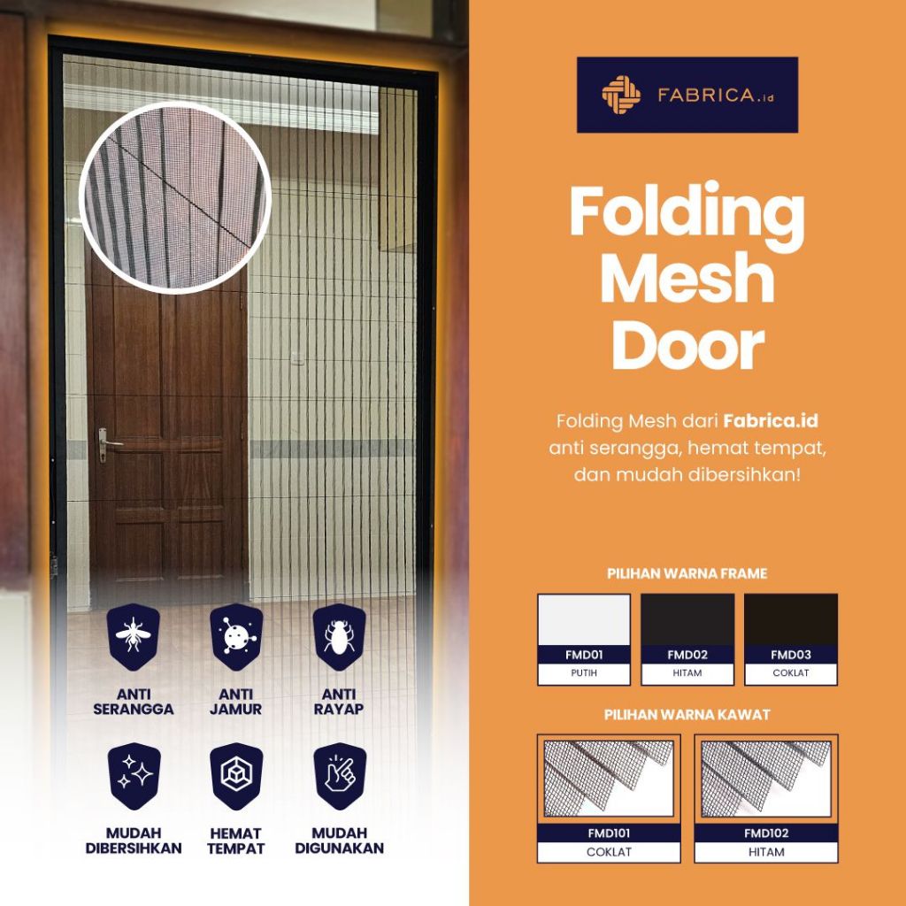 Jual Fabrica Folding Mesh Door | Shopee Indonesia