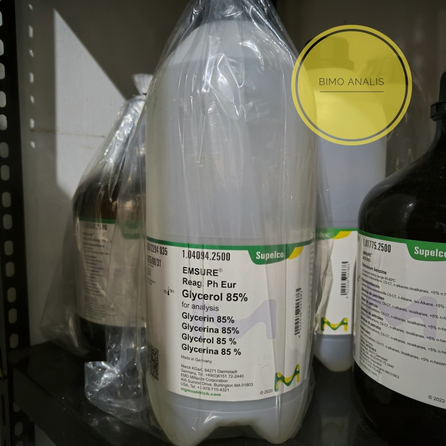 Jual GLYCEROL 85% PRO ANALISIS 2.5L Merck 104094 / GLISEROL / C3H8O3 ...