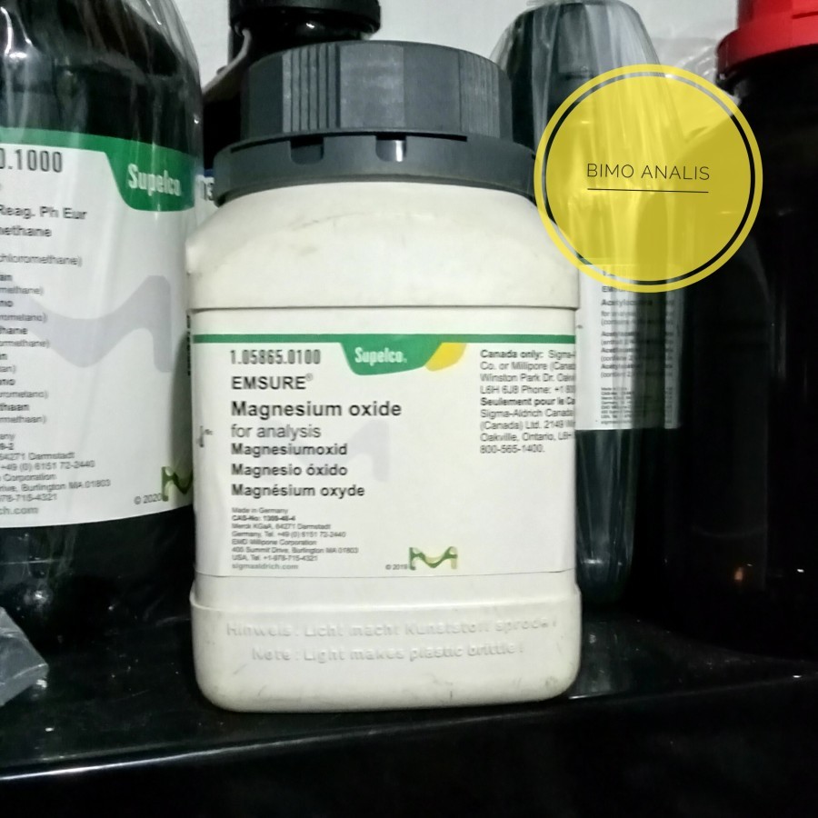 Jual Magnesium Oxide PRO ANALIS | MAGNESIUM OKSIDA Merck 105865 Repack ...
