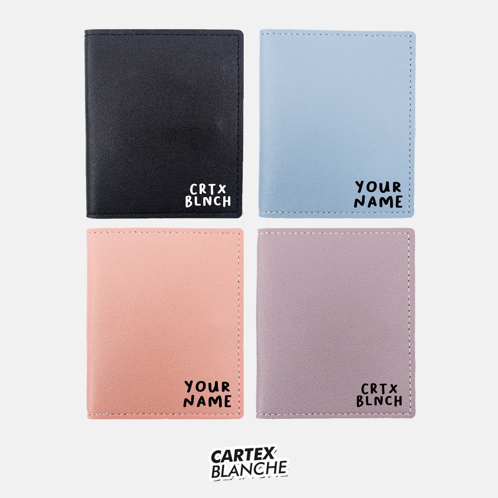 Jual Cartexblanche Custom Card Holder Lipat Unisex Dompet Kartu Lipat ...