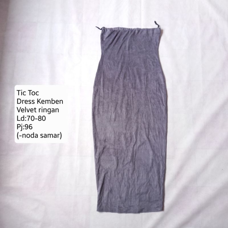 Jual TIC TOC LD:70-80 PJ:96 (-NODA SAMAR TIPIS) DRESS KEMBEN | Shopee Indonesia