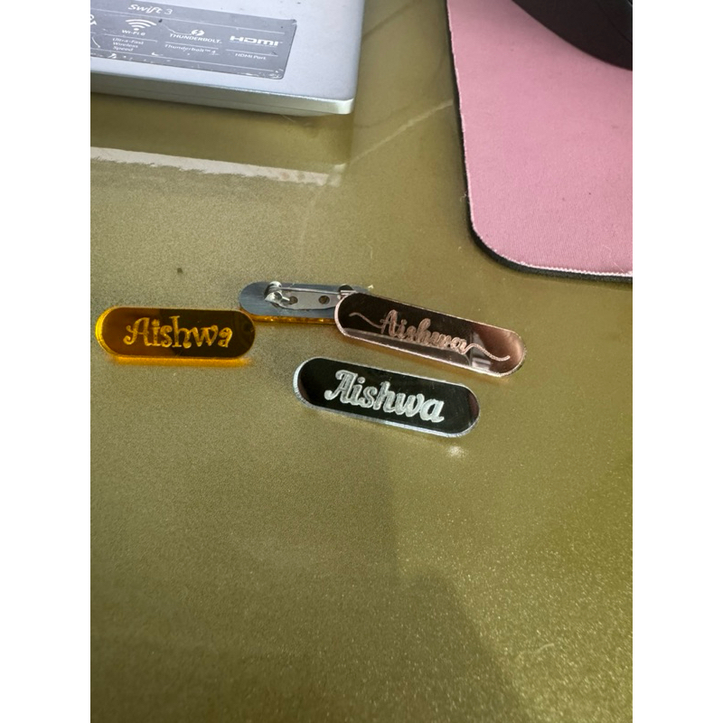 Jual BROSS MODEL OVAL GRAFIR CUSTOM NAMA (min 3 pcs) | Shopee Indonesia