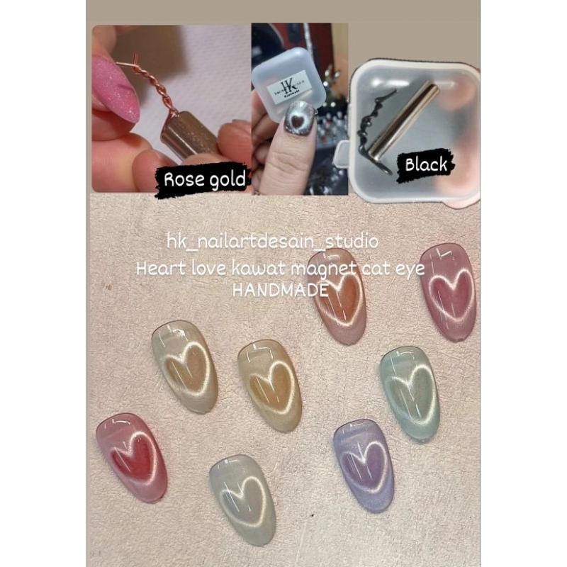 Jual Hk_nail [READY] Kawat love/Magnet cat eye nail art handmade ...