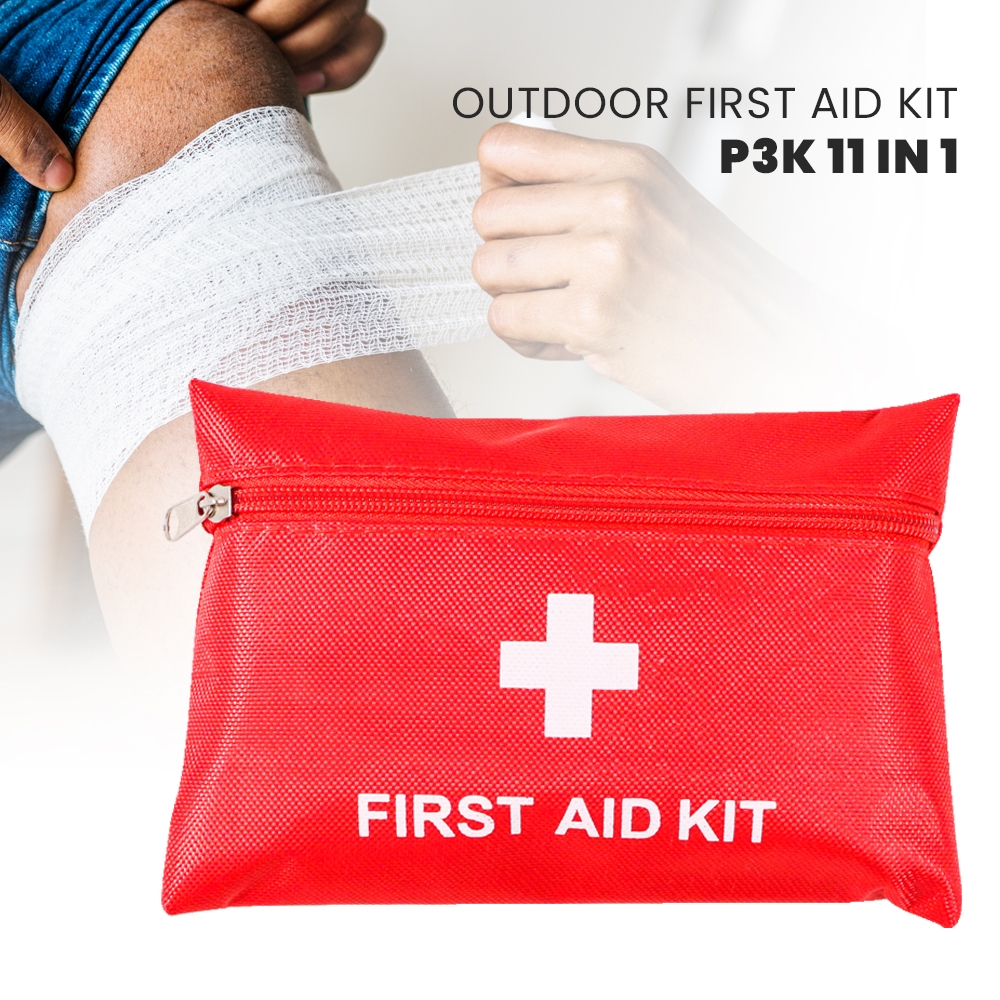 Jual First Aid Kit 11 In 1 - Perlengkapan Alat Medis P3K - Tas Obat ...