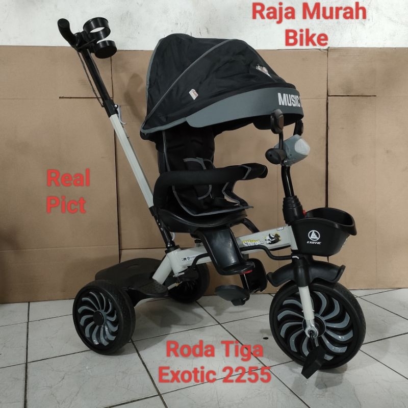 Jual Sepeda Anak Roda Tiga Exotic ET-2255 Sepeda Stroller Roda Tiga Exotic ET2255 | Shopee Indonesia
