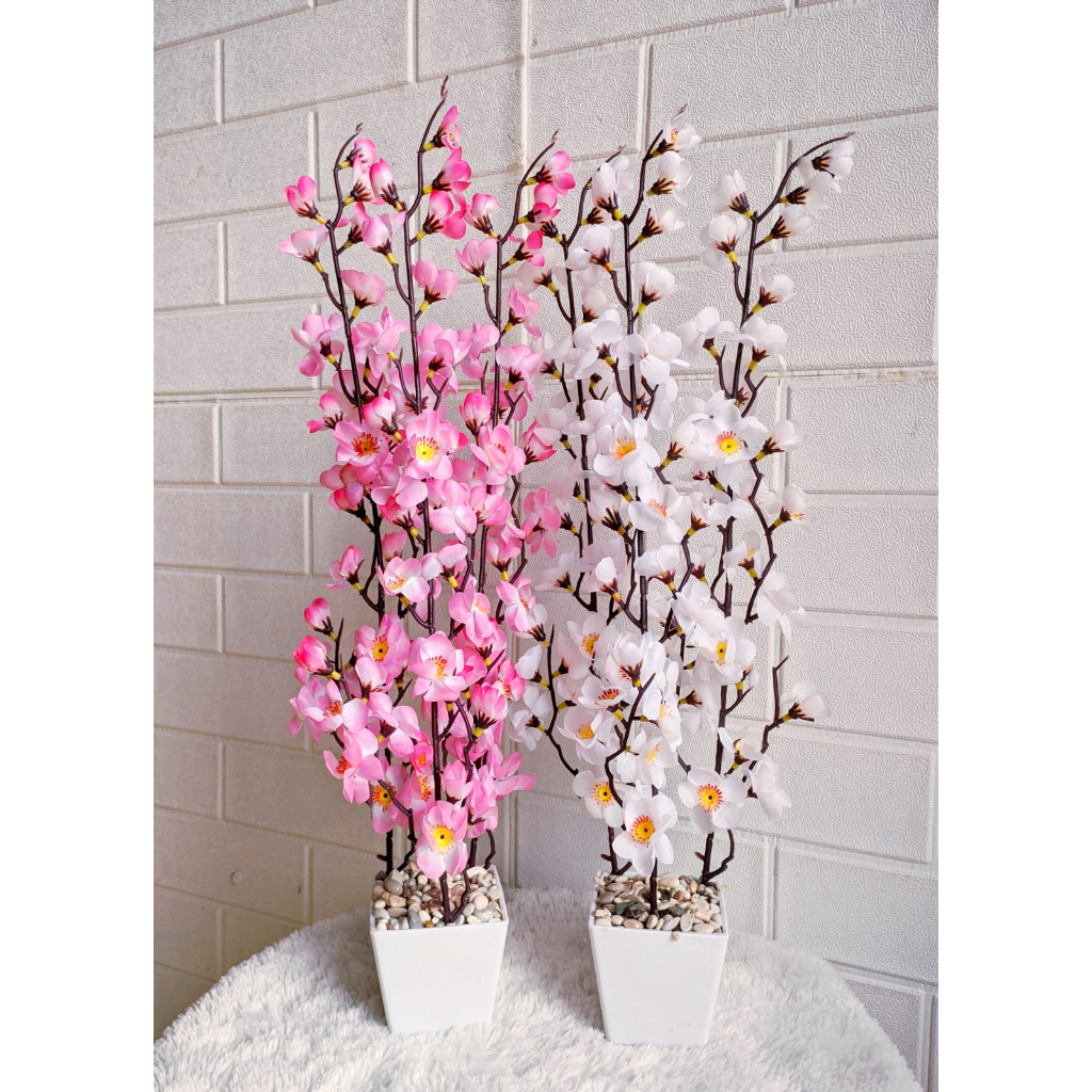 Jual Bungs sakura artificial / Sakura plastik / Hiasan meja / Hiasan ...