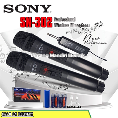Jual MIC WIRELESS SONY SN 302/SN 301 MICROPHONE WIRELESS MIC SONY ...