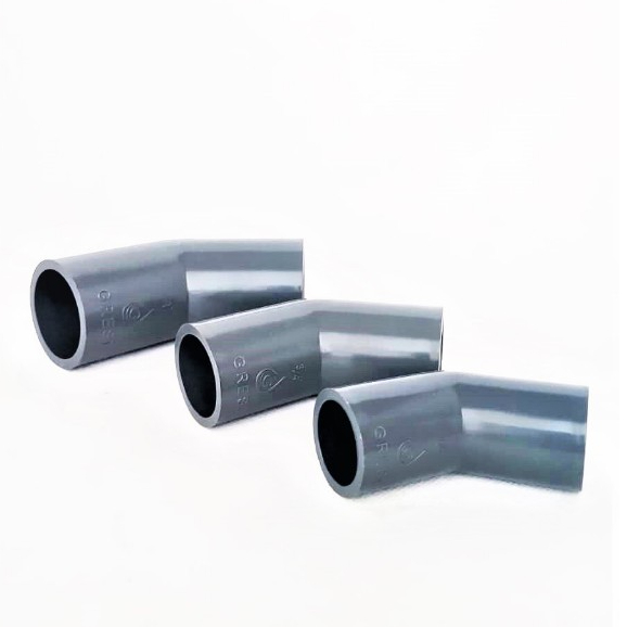 Jual Knee / Fitting Pipa PVC / Elbow 1/2 IN Sudut 45 Merk GREST | Shopee Indonesia