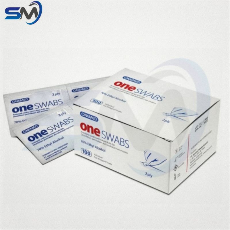 Jual tissue onemed Alkohol swab / one swab isi 100 | Shopee Indonesia