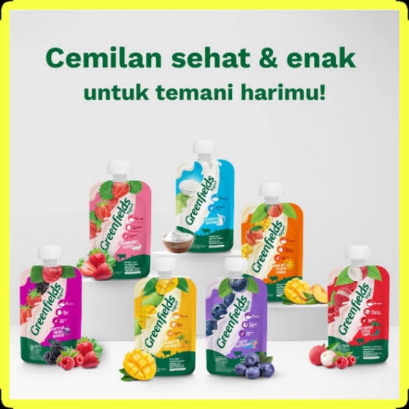 Jual Greenfields Yoghurt Pouch 110 gr | Shopee Indonesia