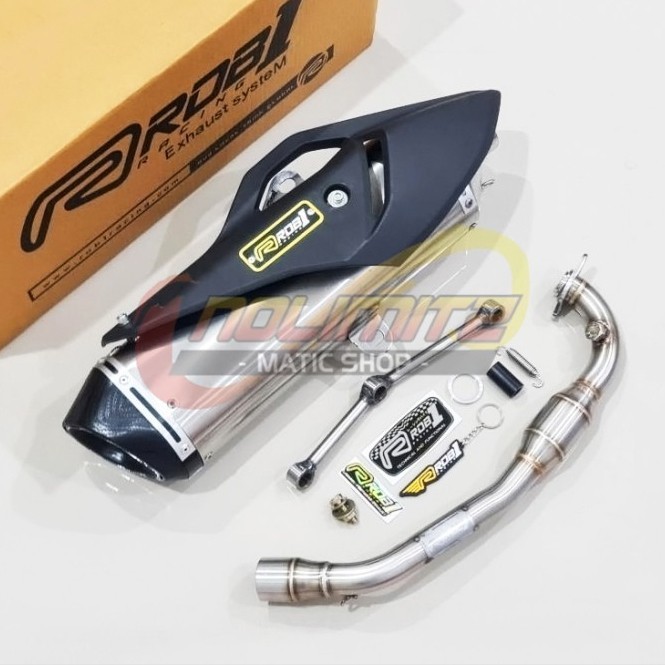 Jual Knalpot ROB1 Standar Racing Oval Power Boom Honda ADV 160 | Shopee ...