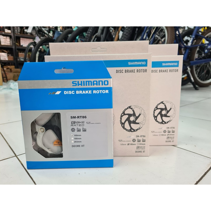 Jual ROTOR / DISC BRAKE SHIMANO DEORE XT SM RT86 M 160mm / 180mm ...