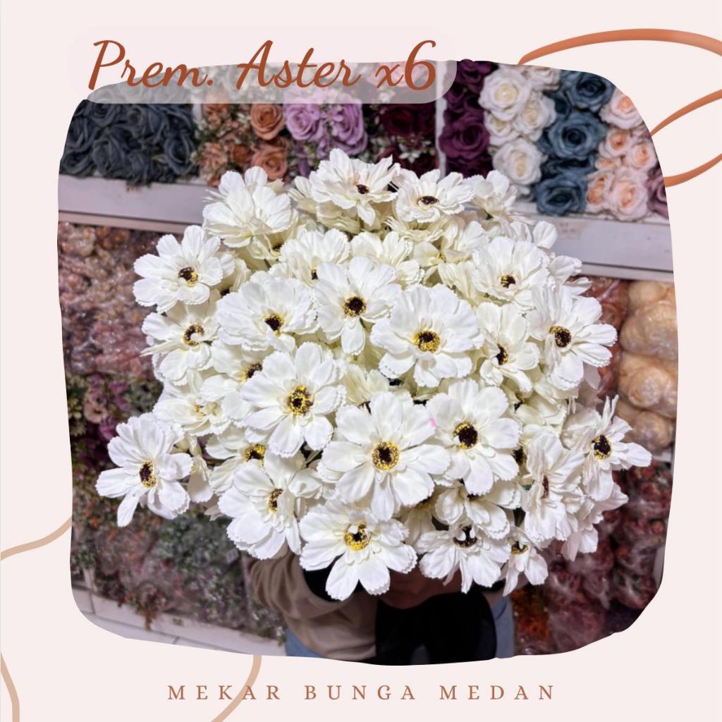 Jual (HS 2945) - 7 WARNA Bunga Artifisial Daisy / Aster Spray x6 Kuntum ...