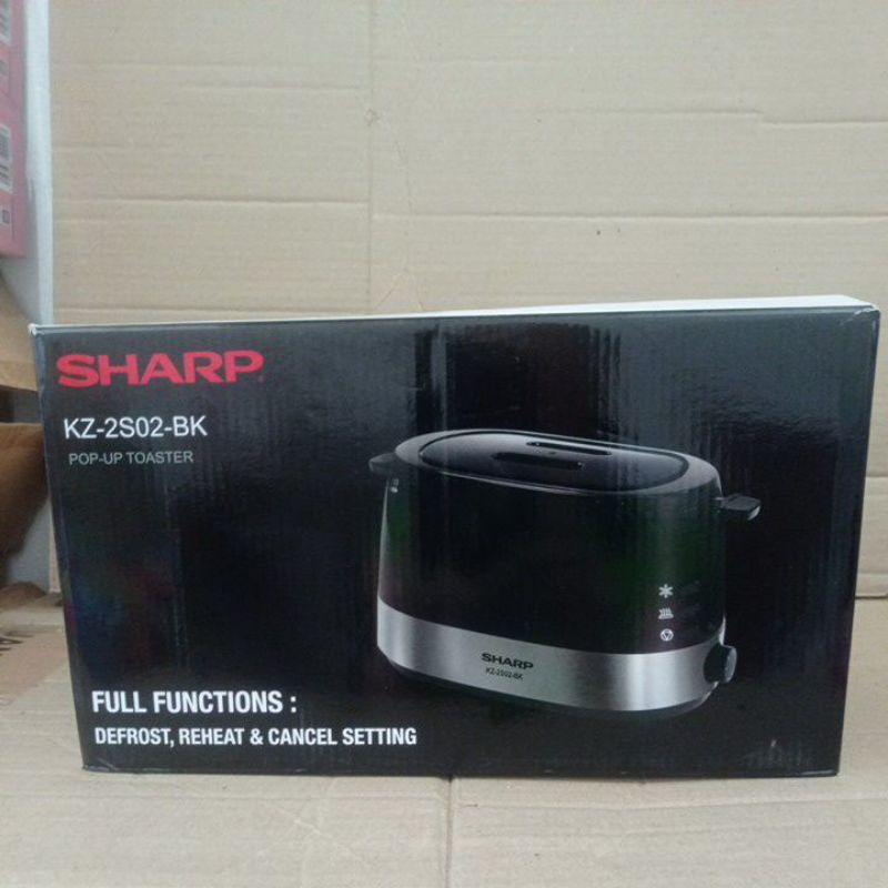 Jual sharp toaster pop up KZ-2S02-BK black | Shopee Indonesia
