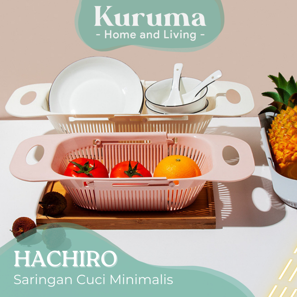 Jual KURUMA - HACHIRO Pencuci dan Peniris Sayur Dan Buah Mudah Wadah ...