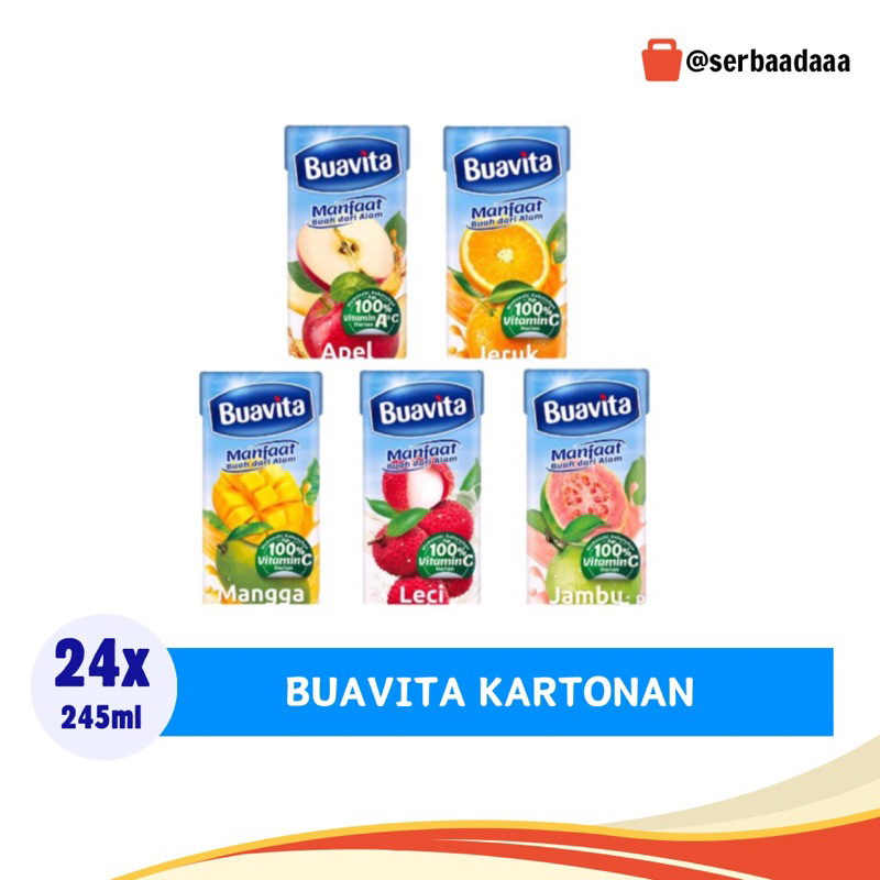 Jual Buavita 245ml Kartonan Isi 24pcs | Shopee Indonesia