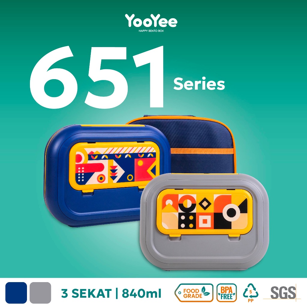 Jual Yooyee 651 Kotak Makan Stainless 3 sekat FREE Tas | Shopee Indonesia