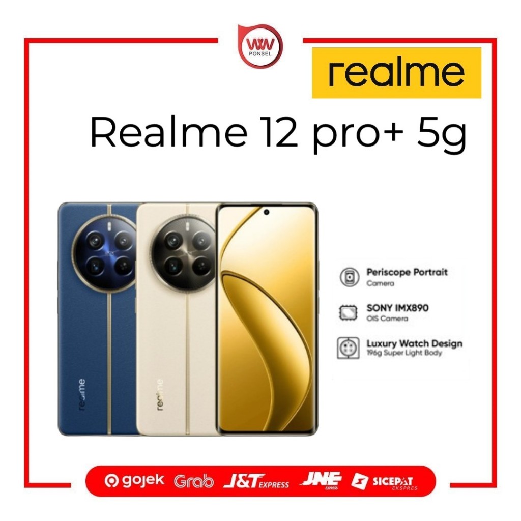 Jual Hp Realme 12 Pro+ 5G Ram 8GB Internal 256GB Garansi Resmi | Shopee ...