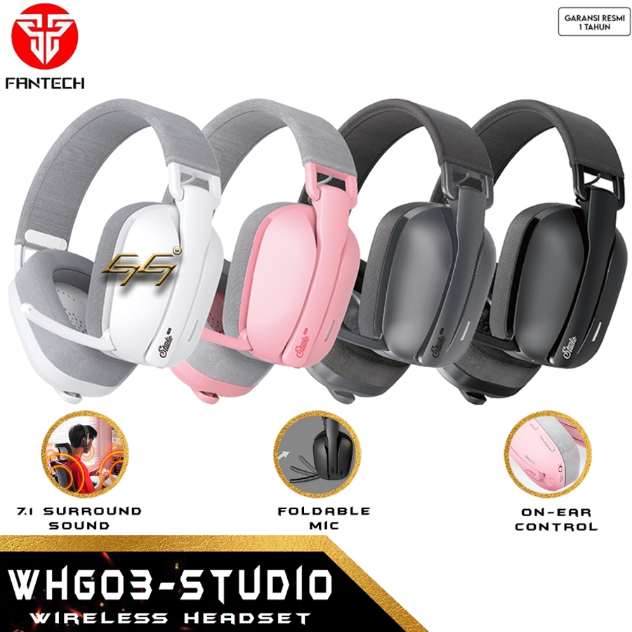 Jual Fantech Studio Pro WHG03 Wireless Gaming Headset Virtual 7.1 ...