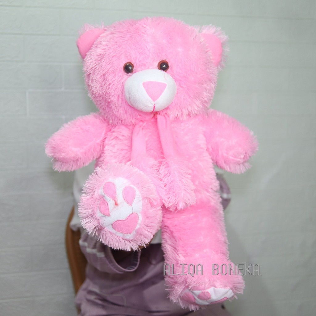 Jual Boneka Teddy Bear L 50cm Murah – Baru Telapak Syal Cantik Bisa COD ...