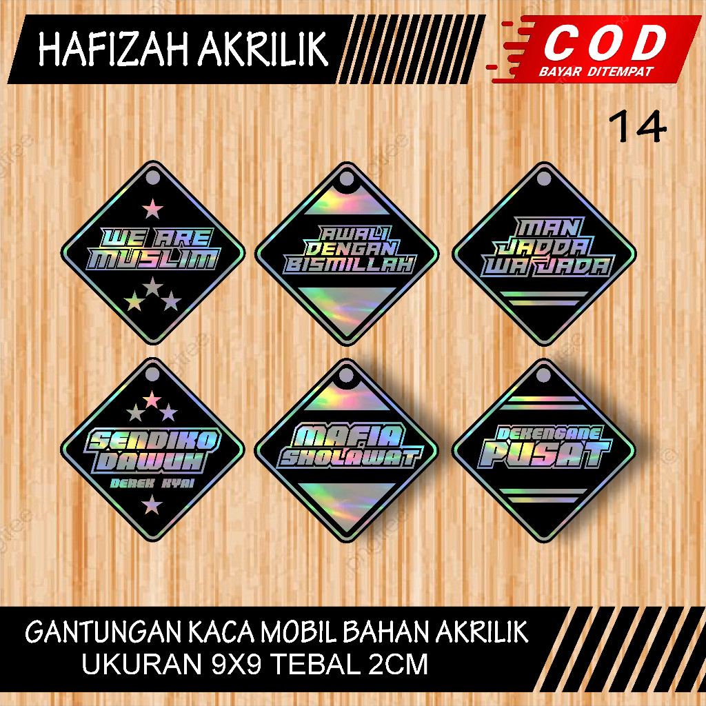 Jual (COD)GANTUNGAN KACA MOBIL (AKRILIK) GANTUNGAN KACA TRUK VARIASI ...
