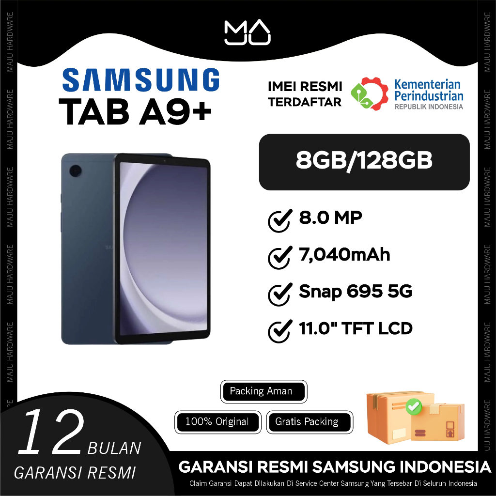 Jual Samsung Tab A9+ 5G Ram 8/128GB - Garansi Resmi | Shopee Indonesia
