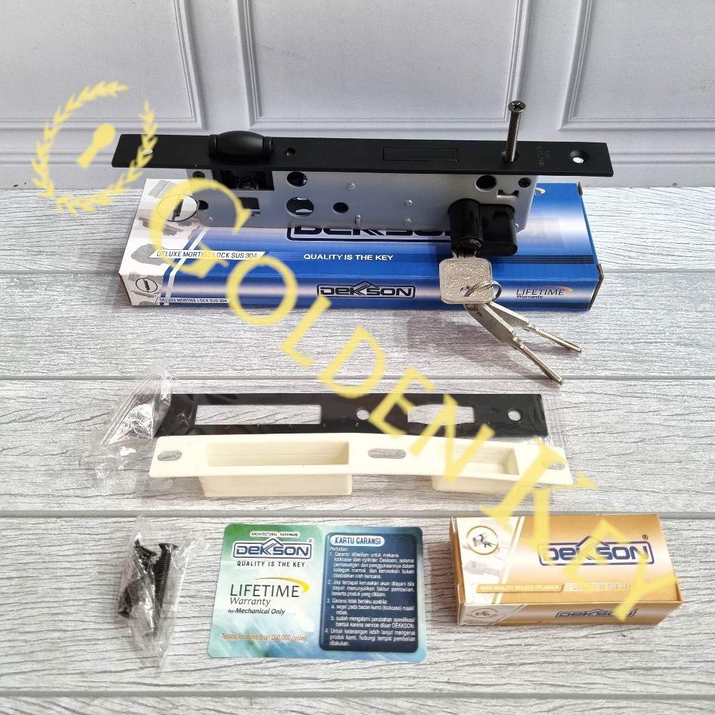 Jual Paket Body Bodi Kunci Pintu Dekkson Dekson MTS RL DL 84030 Aluminium Alumunium Pelor Black ...