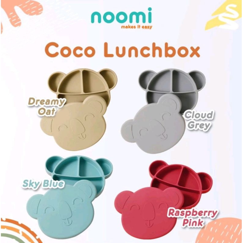 Jual Noomi Coco Lunch Box Tempat Makan Anak Anti Tumpah Anti Bocor ...