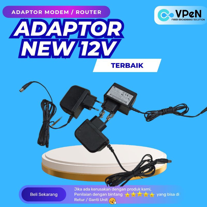 Jual Adaptor ONT / Modem 12v 1A BARU [ REAL bukan KOPONG ] | Shopee ...