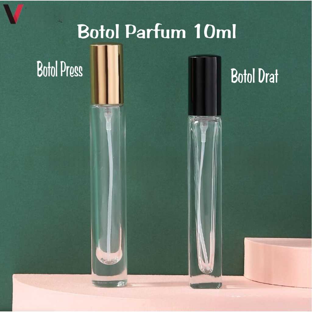 Jual Botol Parfum 10ml Botol Tebal travel size Botol Press Botol Drat ...
