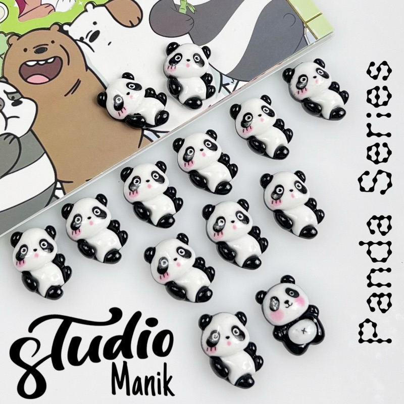 Jual Resin Clay Karakter Panda Series (10pcs) | Shopee Indonesia