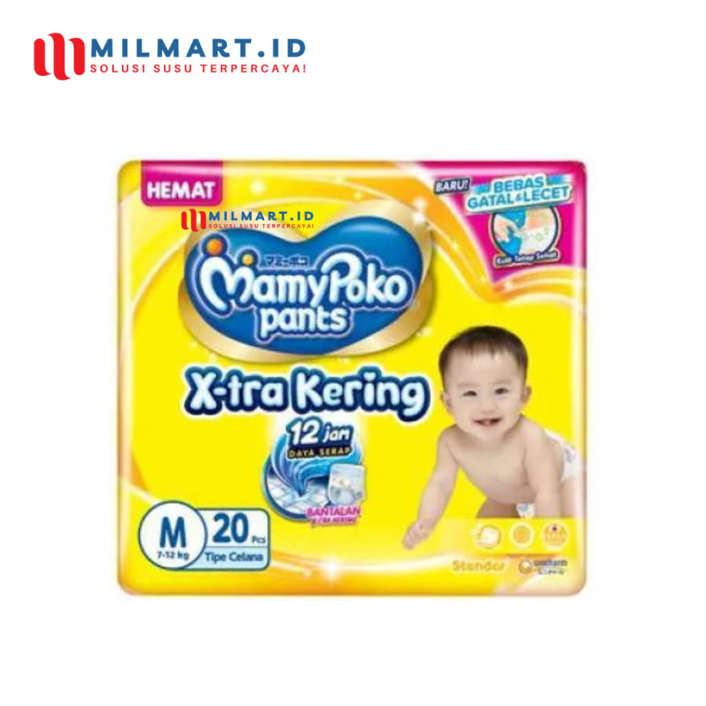 Jual MAMY POKO PANTS XTRA KERING M 20 POPOK CELANA POPOK BAYI PAMPERS BAYI MAMYPOKO | Shopee ...