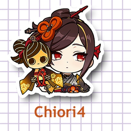 Jual Stiker Genshin Impact CHIORI Sticker Vinyl Waterproof Bijian ...
