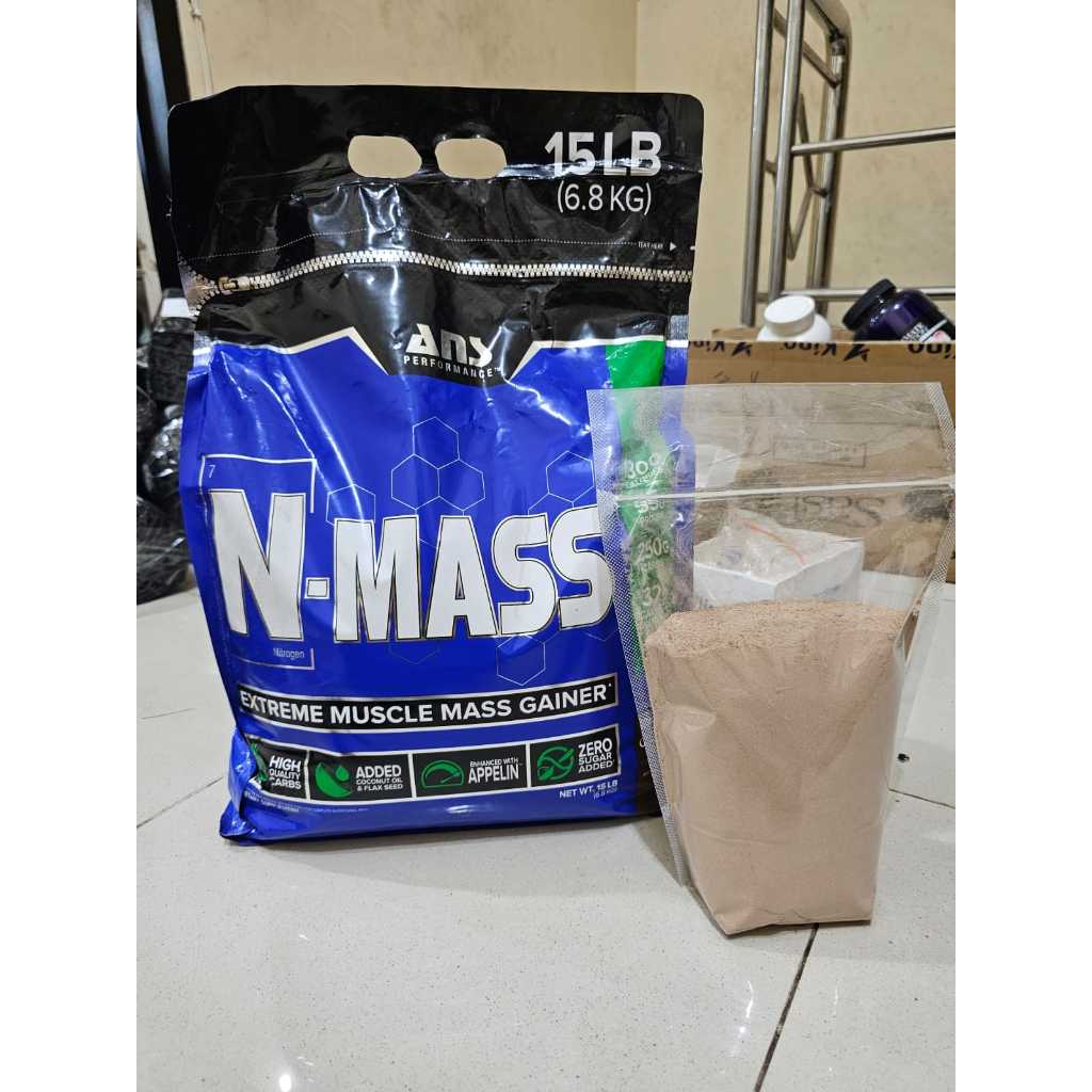Jual (Bonus Vitamin) ANS N Mass extreme muscle mass gainer Repacking / Eceran 2 Lbs (900 gram ...