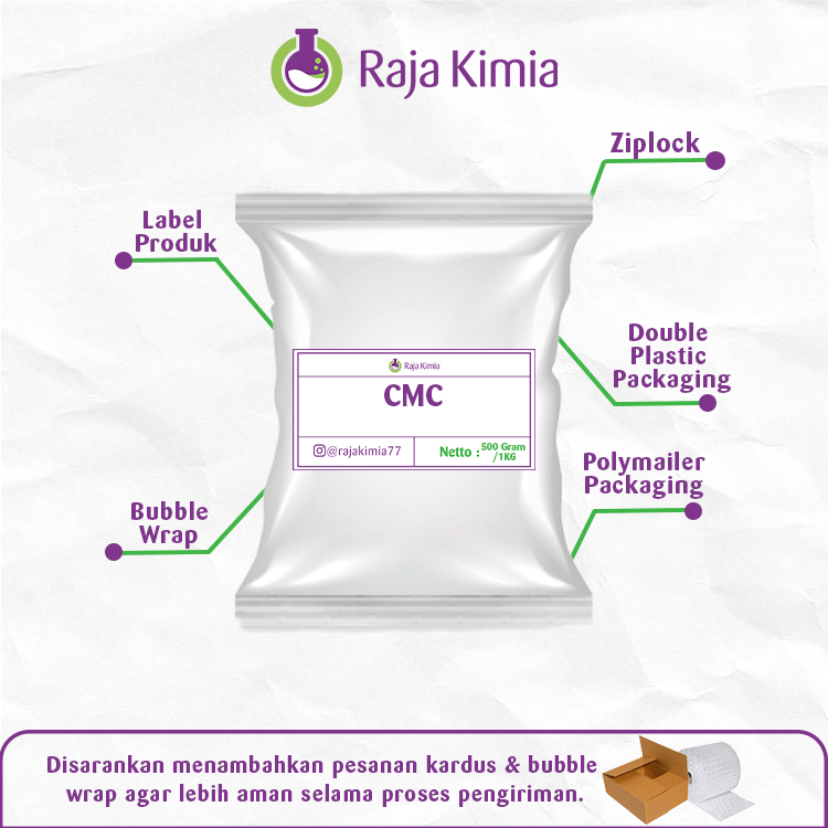 Jual CMC / Carboxy Methyl Cellulose / Pengental Makanan - 500 Gram atau ...