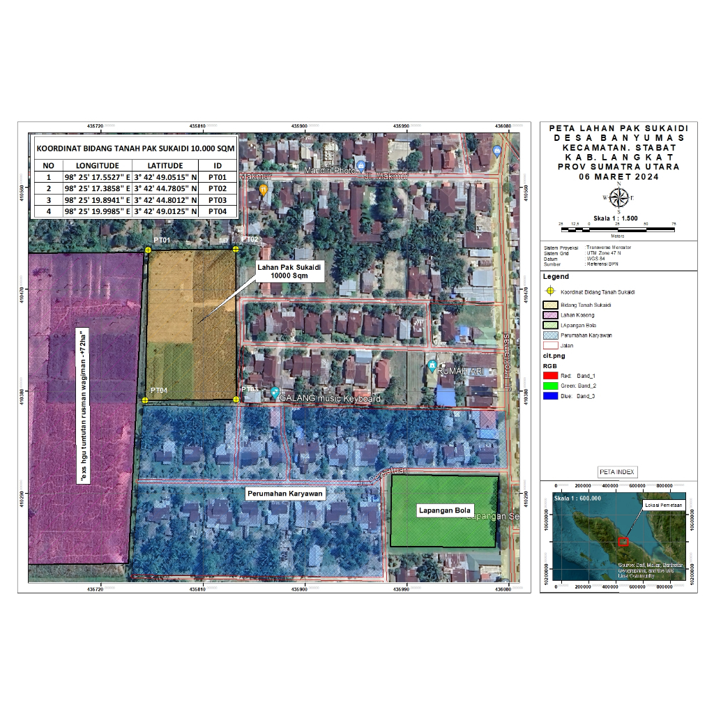 Jual jasa pembuatan peta kevling/lahan perorangan/industri | Shopee ...