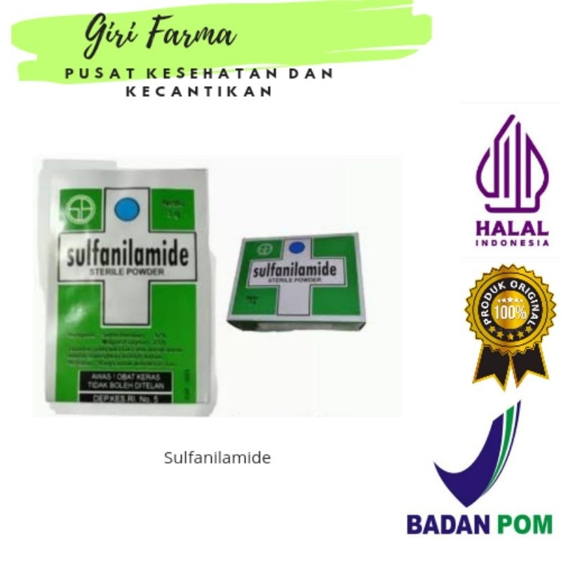Jual Sulfanilamide Sterile Powder / Obat Koreng Isi 10 Sachet | Shopee ...