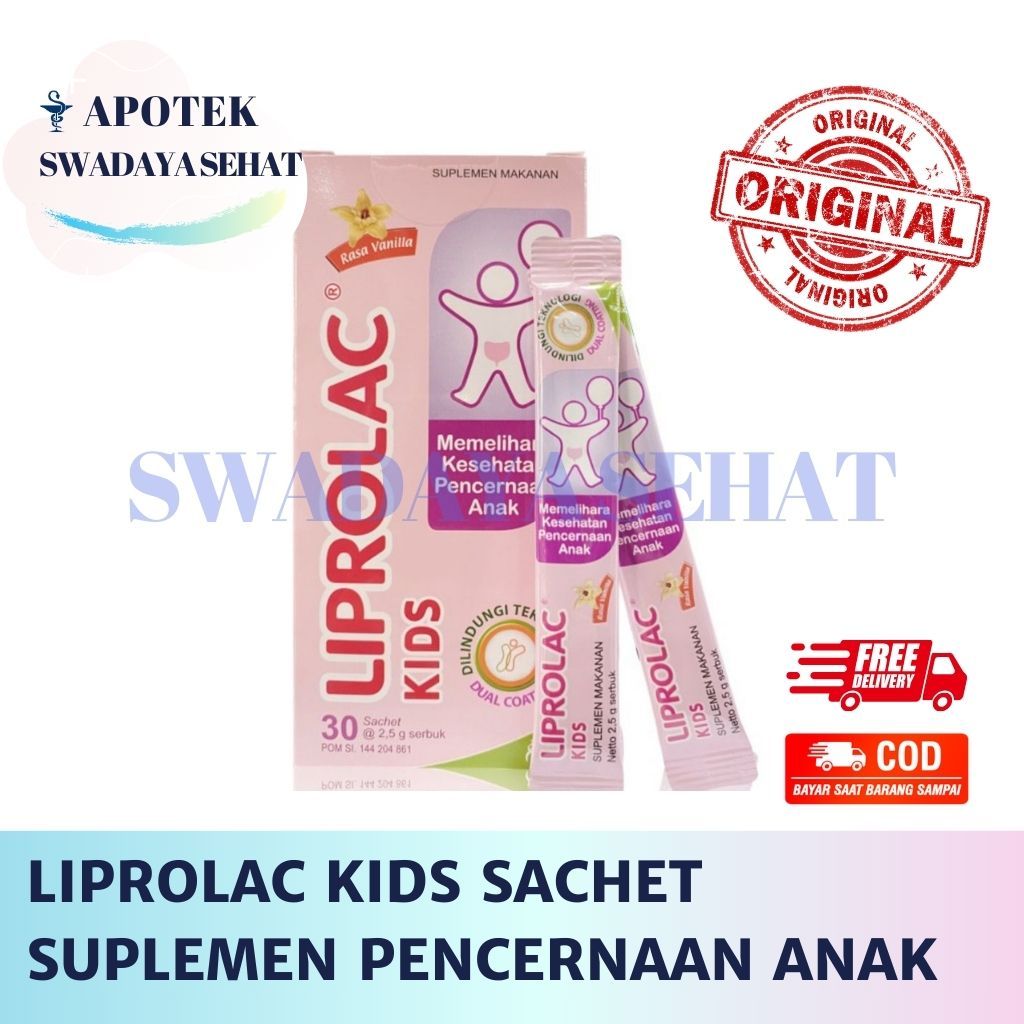Jual LIPROLAC KIDS SACHET Rasa Vanilla - Suplemen Pencernaan Probiotik ...