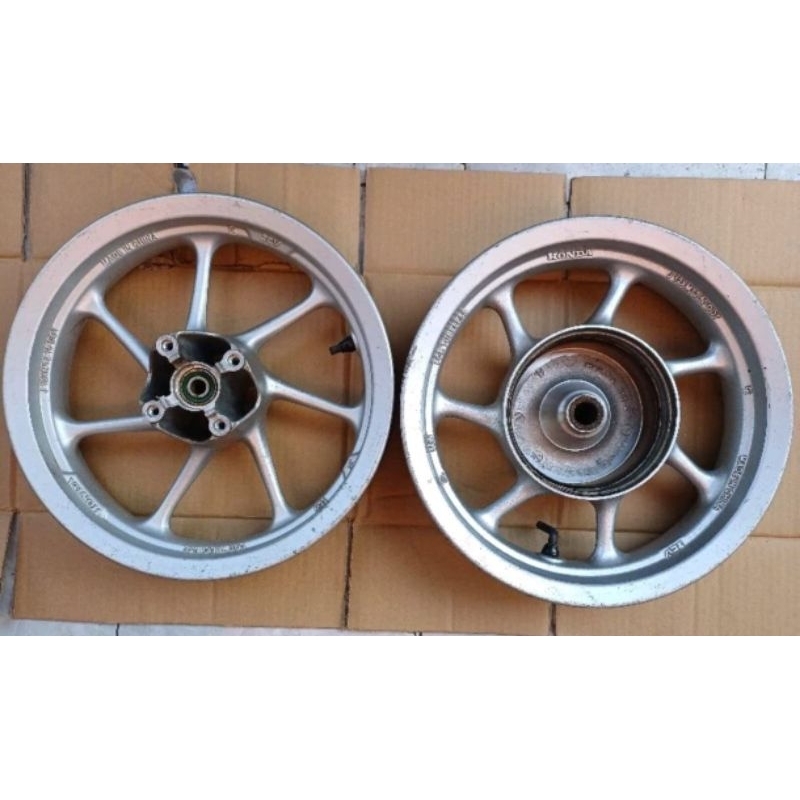 Jual velek/velg Honda Scoopy set depan belakang ring 12 ban donat ...