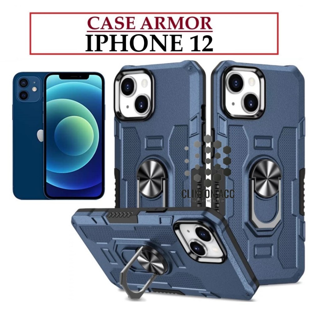 Jual CASE HP IPHONE 12 Case Armor Iring Cincin Magnetic Kesing Hp ...