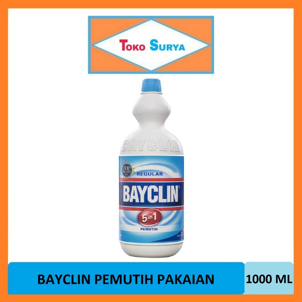 Jual Bayclin Pemutih Reguler 5in1 1000 Ml | Shopee Indonesia