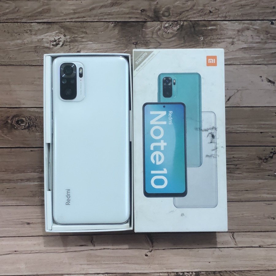 Jual XIAOMI REDMI NOTE 10 4/64 SECOND FULLSET | Shopee Indonesia