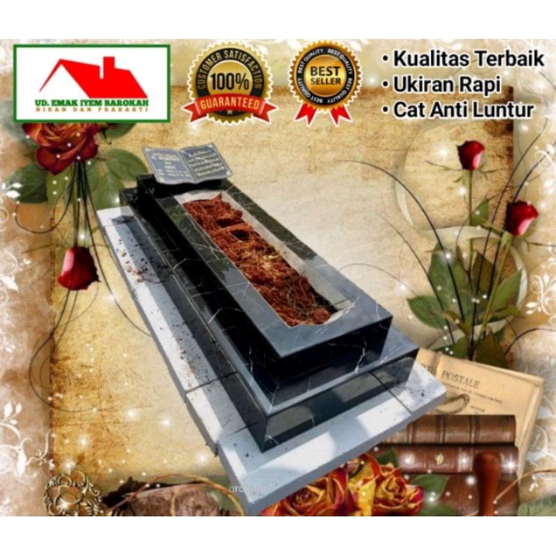 Jual Kijing Makam 2 Undakan Full Granito | Shopee Indonesia