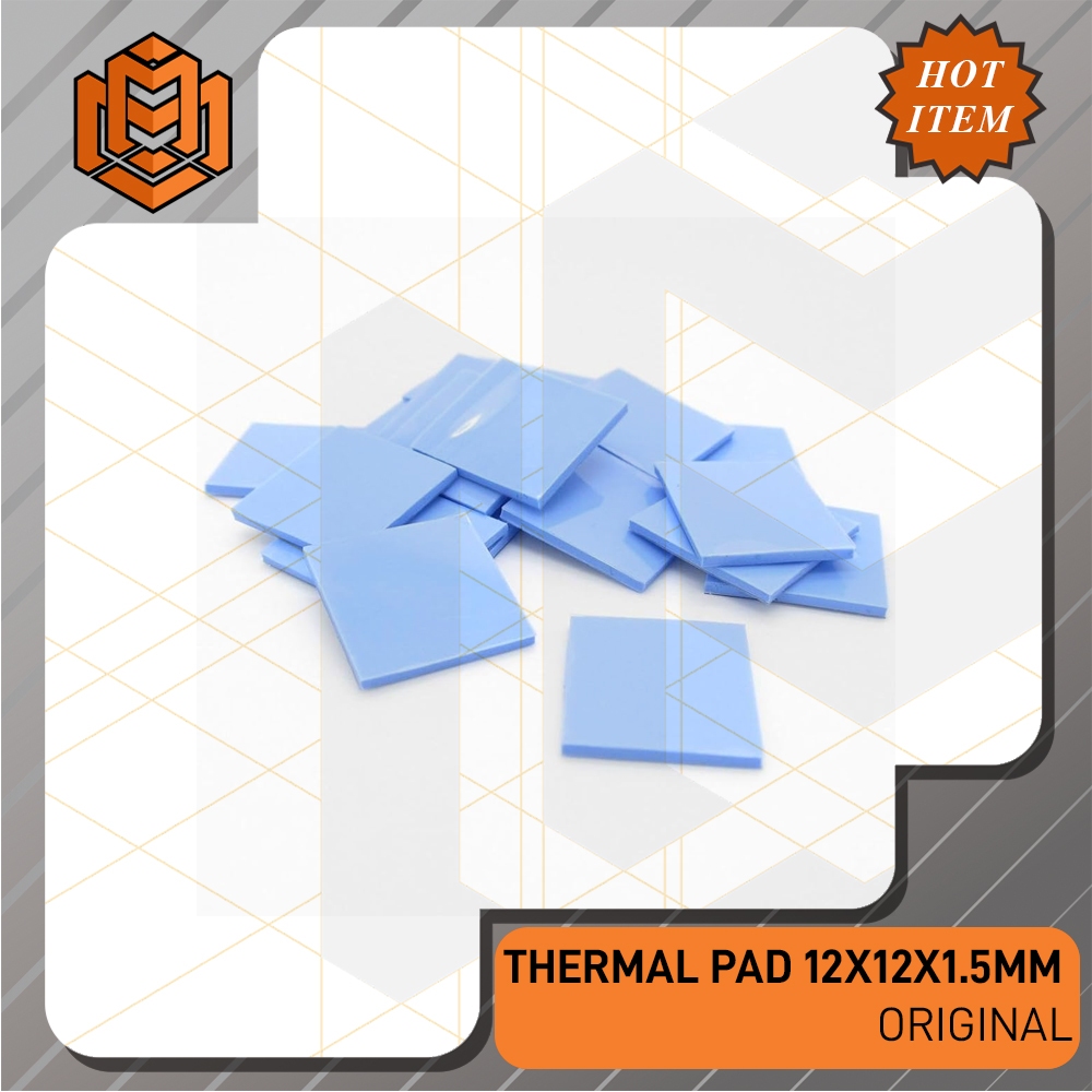 Jual Thermal Pad 12x12x1.5mm Isi 5Pcs / Thermal Pad Anti panas | Shopee ...