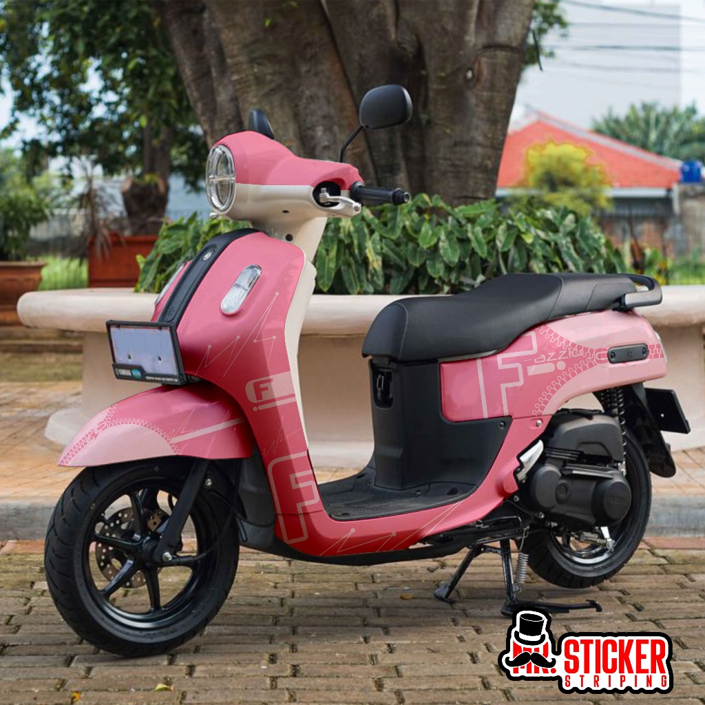 Jual decal print yamaha fazzio full body custom sticker motif F zipper ...