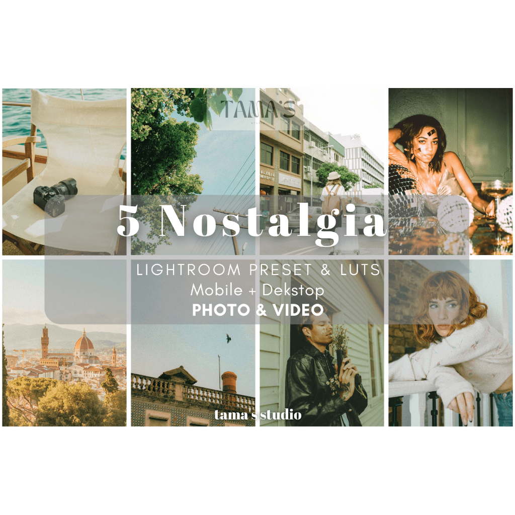 Jual 5 Nostalgia Preset Lightroom & Video Filter LUTS Mobile (Android ...