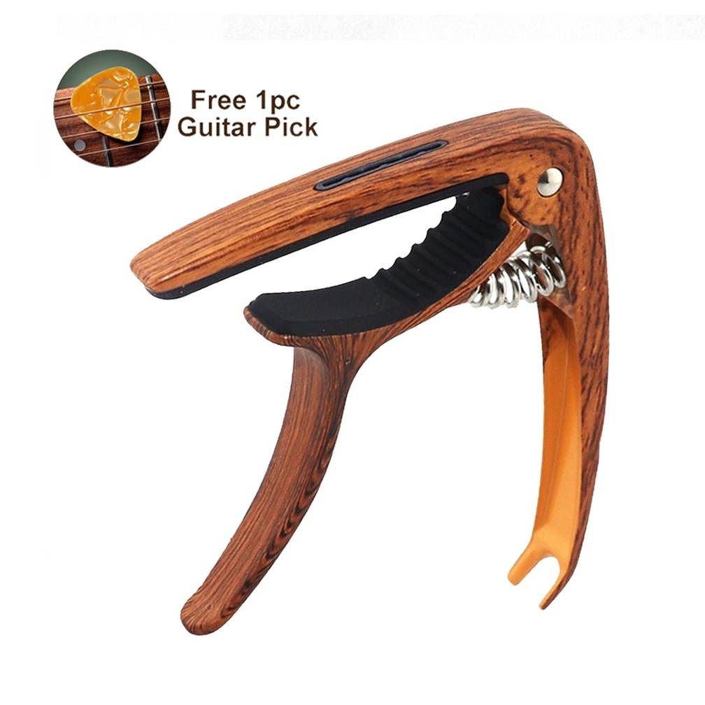 Jual RIXTON Guitar Capo LGL-06 Clamp Aluminium Alloy Metal Wood Grain ...