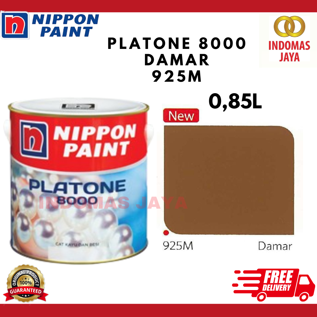Jual NIPPON PAINT PLATONE 8000 DAMAR 925M 0,85L | Shopee Indonesia